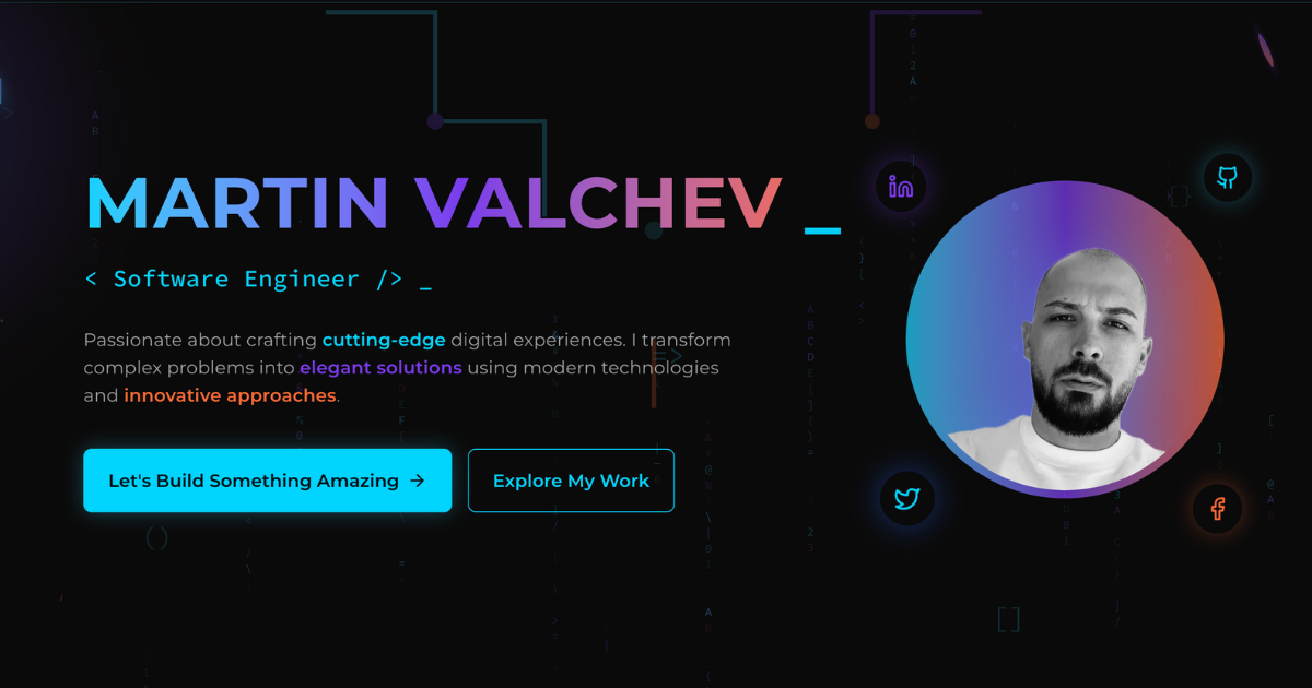 Martin Valchev - Software Engineer